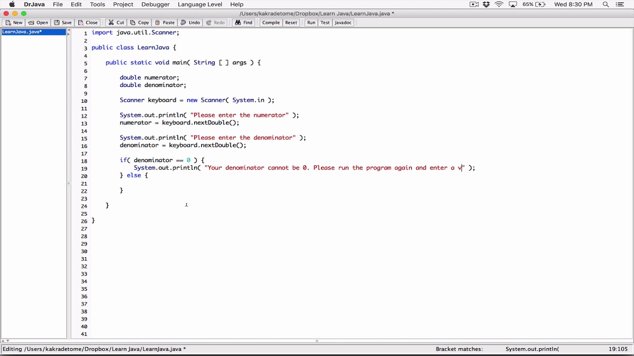 79. if-else statement, example program - Learn Java