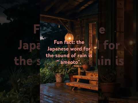 How do you say "rain sound" in Japanese ?