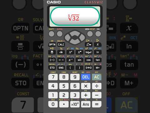How to find the nth root of a number on #casio #calculator #fx #991ex #squareroot #emsat #classwiz