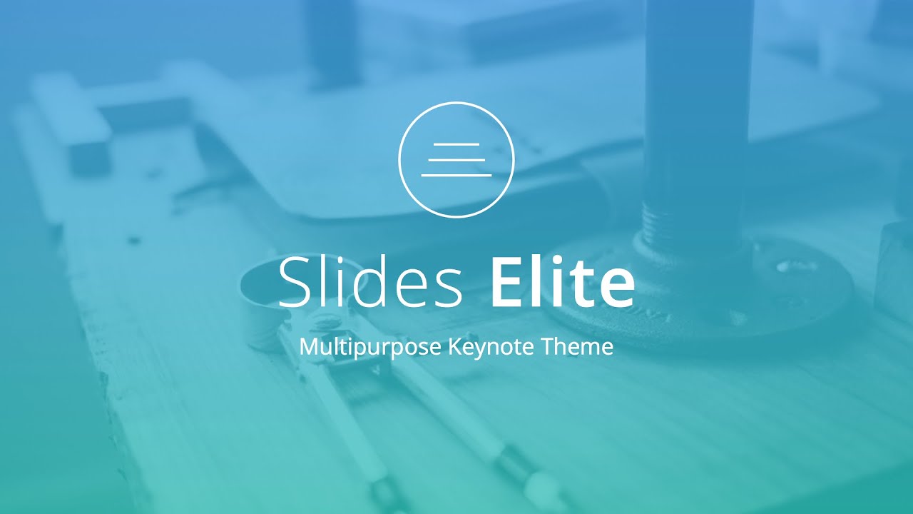Slides Elite - Keynote Template (Dark version)