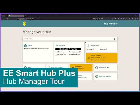 EE Smart Hub Plus Hub Manager Web Interface Tour