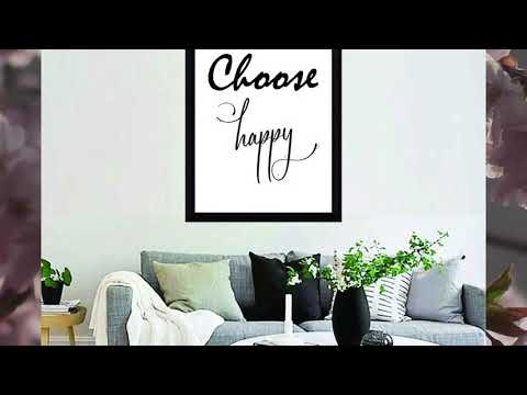 MP-11 Wall Art Posters Funny motivational Quotes "Choose Happy"