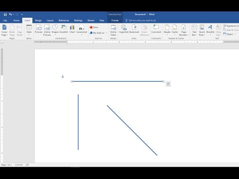 How to Draw Straight Lines Vertical & Horizontal in MS Word (2003-2016)