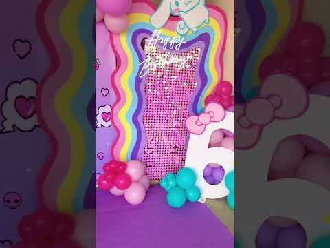 Fiesta My melody & Kuromi decoración cumpleaños #kuromi #sanrio #mymelody
