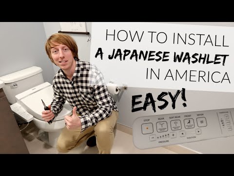 JAPANESE WASHLET INSTALL | Toto C100