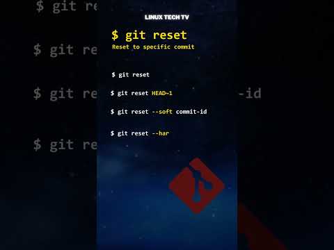 10. 👨🎓🔥 master git commands | git reset @LinuxTechTV pro Git