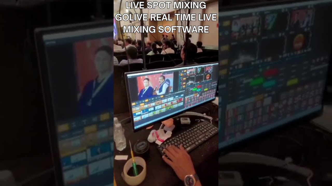 Real Time Live Spot Mixing and Dual Streaming Using GoLive 4 Bus Mixing Software #golive