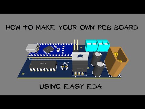 Quick tutorial How to make your own pcb board - EASYEDA