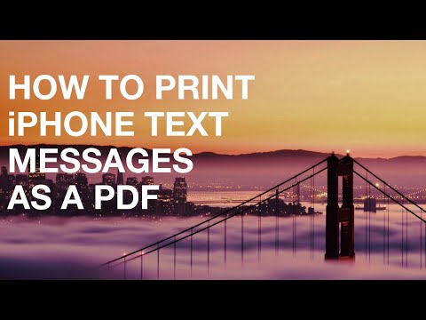 How to Print iPhone Text Messages