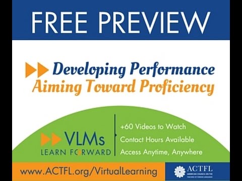 Developing Learners' Performance, Aiming Toward Proficiency