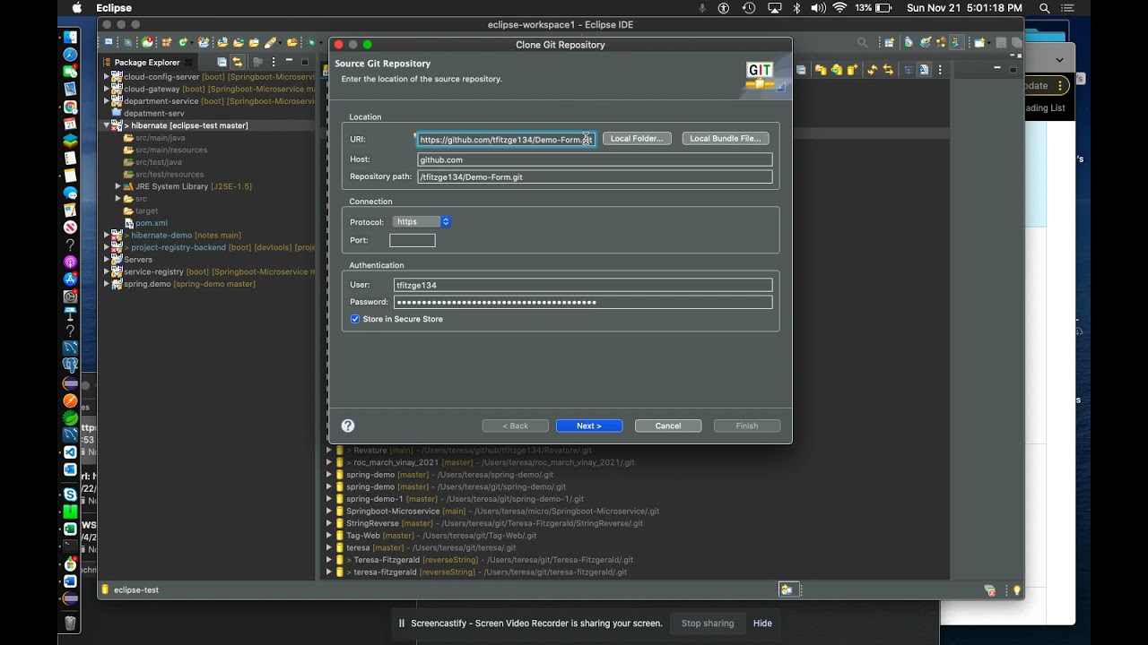 Creating a GitRepo using Eclipse