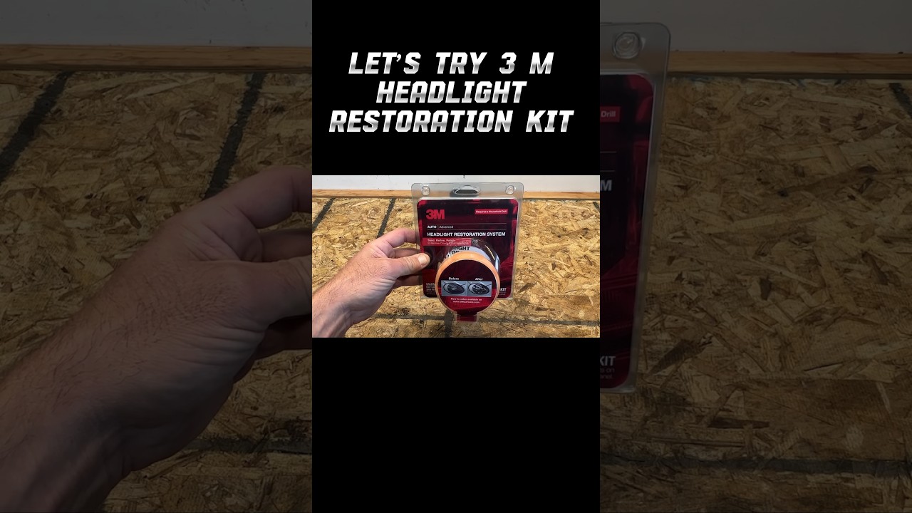 3M headlight restoration kit put to the test. #3m #headlightrestoration #diy #automobile