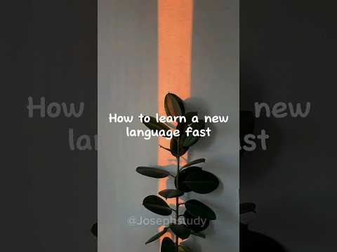 How to learn a new language fast #study #shorts #studytips