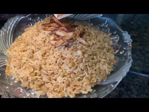 Mdardara المدردرة - Lentil rice *vegan* (ingredients 👇)