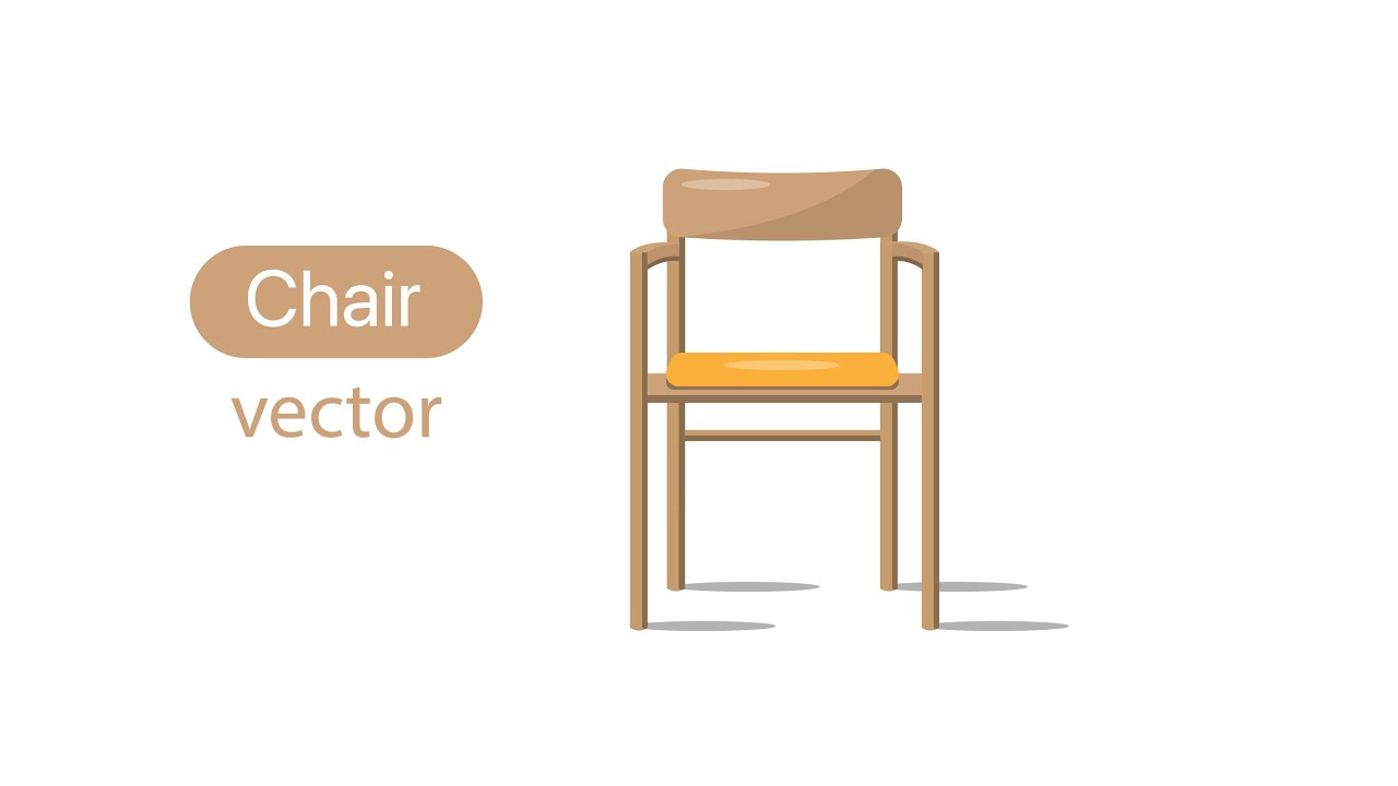Chair Vector Design in Illustrator CC