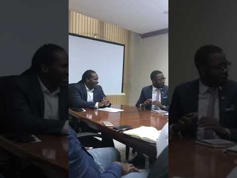 Interaction with our Minister of Youth Alando Terrelonge