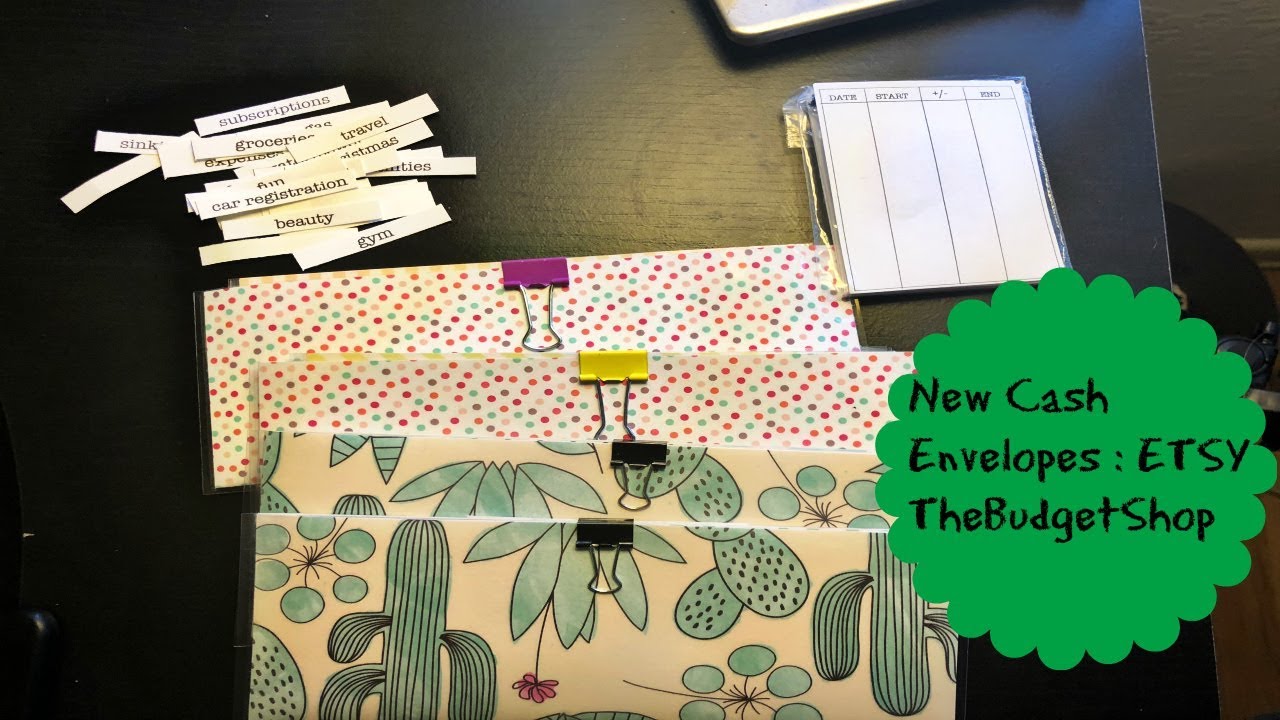 New Cash Envelopes | ETSY | TheBudgetShop