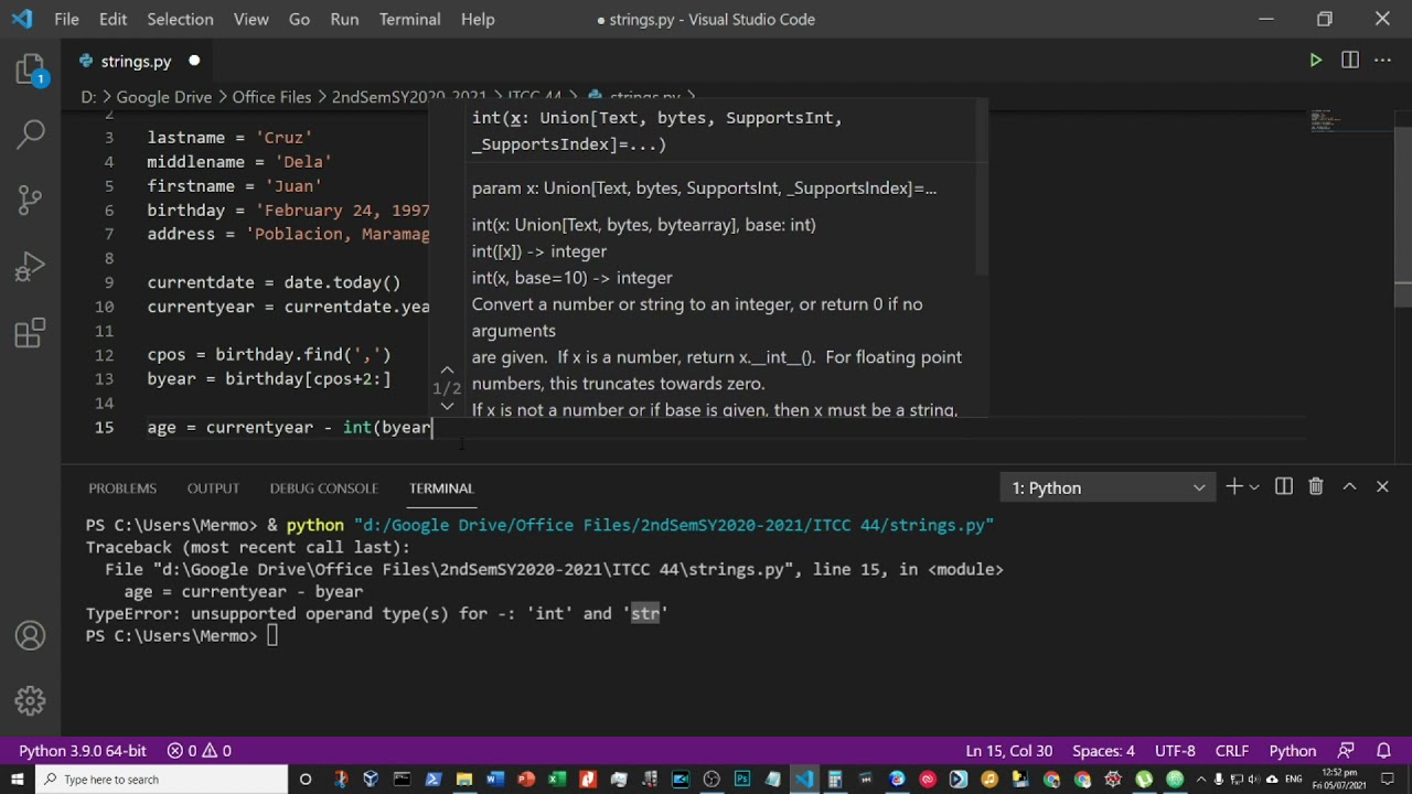Chapter 6 - Strings: Examples