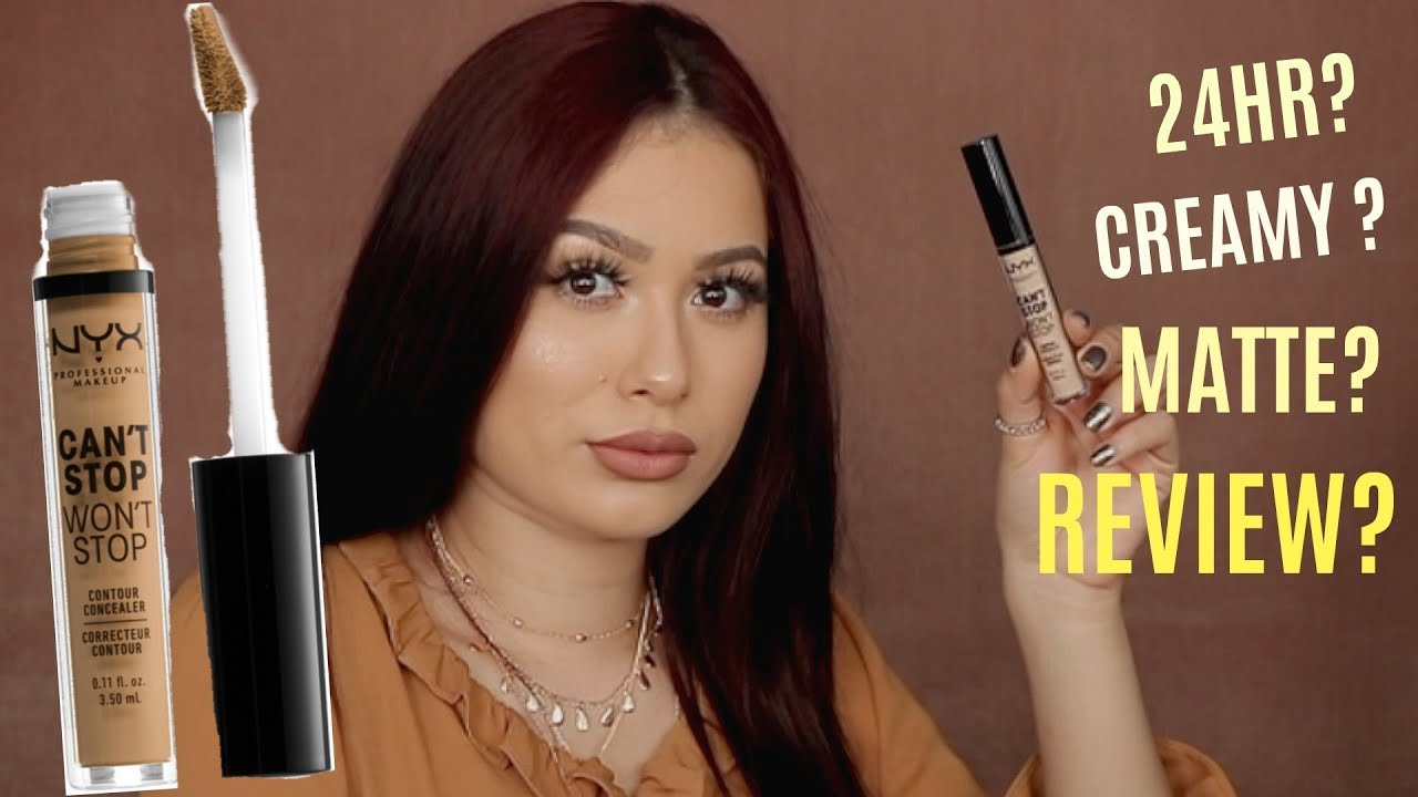NEW NYX CAN'T STOP WON'T STOP 24HR CONCEALER REVIEW + DEMO | TANIAXO