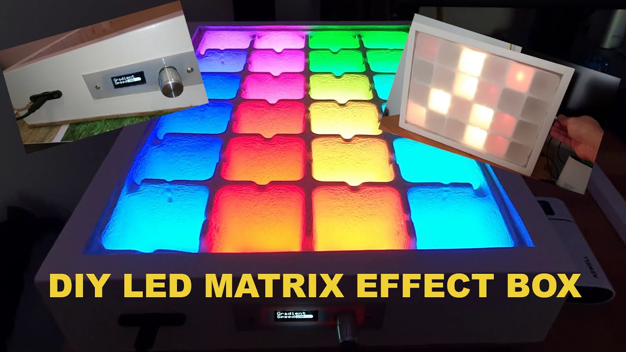 DIY Led Matrix Effect Box (ESP8266 and RGB LEDs)
