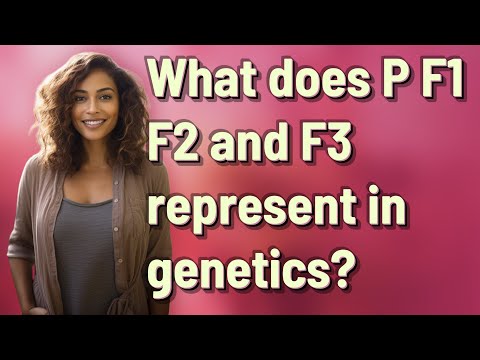 What does P F1 F2 and F3 represent in genetics?