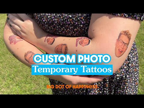 Custom Face Temporary Tattoos: The Ultimate Personalized Party Hit! Big Dot of Happiness