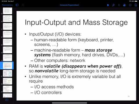 COMP125 - Principles of Computing - Computer Organization - I/O and ALU