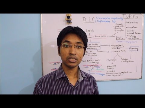 DIC : Disseminated Intravascular Coagulation (HD)
