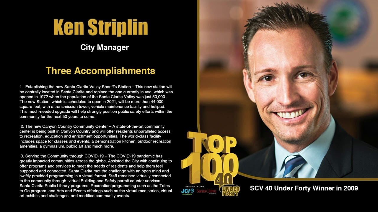 Ken Striplin Top 100 Winner