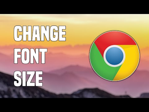 How To Change Font Size On Google Chrome Browser | Tutorial