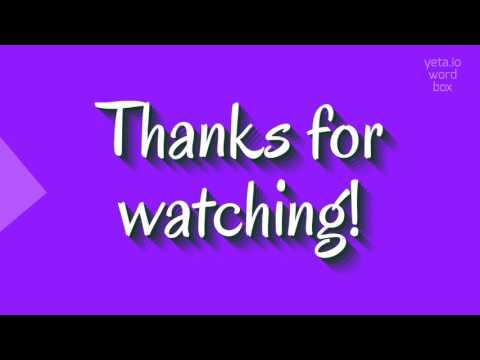 How to say "crucible"! (High Quality Voices)