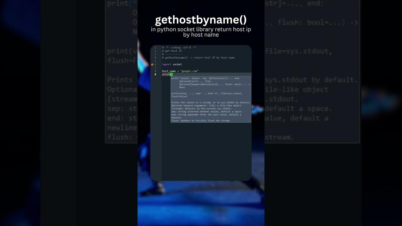 Get host IP in python socket - gethostbyname()