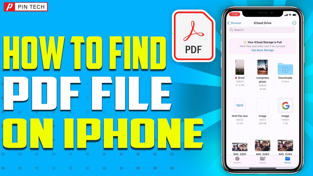 how to find pdf file on iPhone 2023