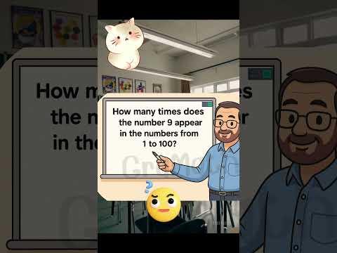 🧠 How Many 9s Between 1 and 100? | Viral Math Challenge #shorts
