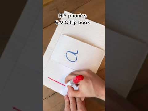 ❤️How to Make a Phonics CVC Booklet #shorts