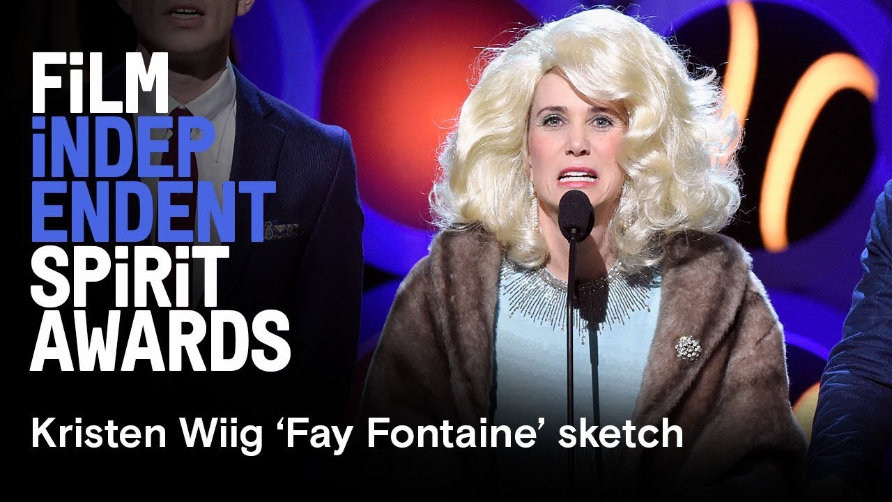 Kristen Wiig 'Fay Fontaine' sketch | 2018 Film Independent Film Festival