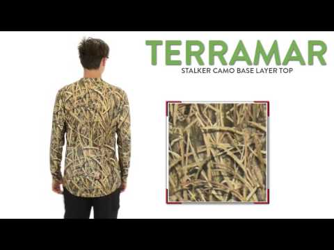 Terramar Stalker Camo Base Layer Top - Midweight, Long Sleeve (For Men)