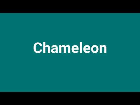 'Chameleon' Meaning and Pronunciation