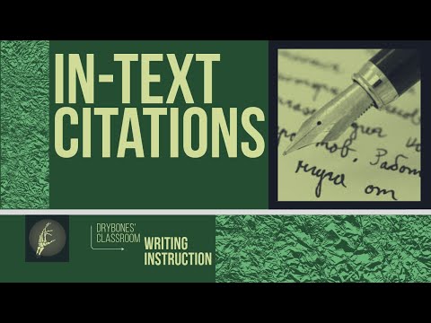 How to do In-Text Citations with MLA?
