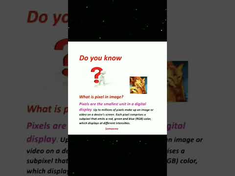 Do you know what is pixel? How many pixel in an image? #generalknowledge #viralshorts #shortvideo
