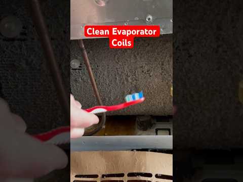 Clean Fridge Condenser Coils, ⬆️ Refrigerator Efficiency #shorts #fridge