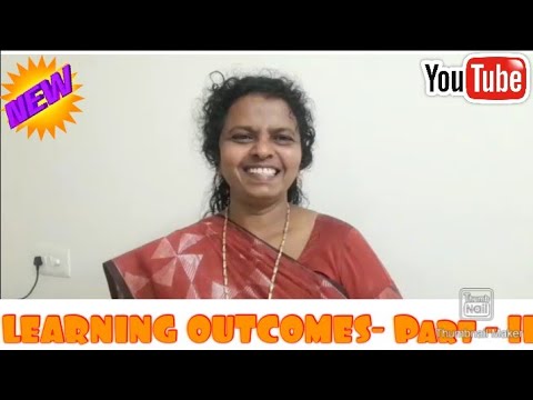LEARNING OUTCOMES- Part - II