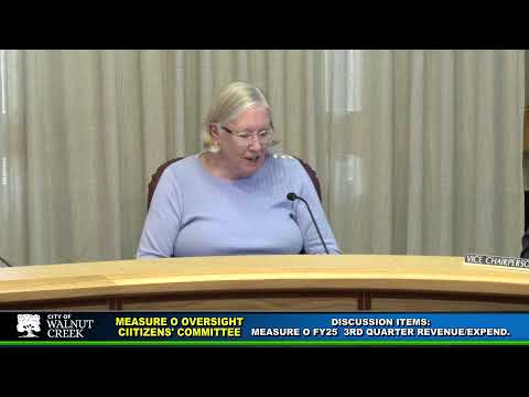 Measure O: 4/23/25 Citizens' Oversight Committee