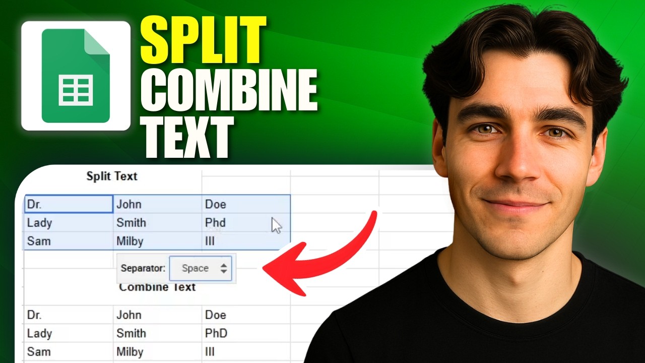 How To Split Or Combine Text Cells With Google Sheets (Tutorial 2026)