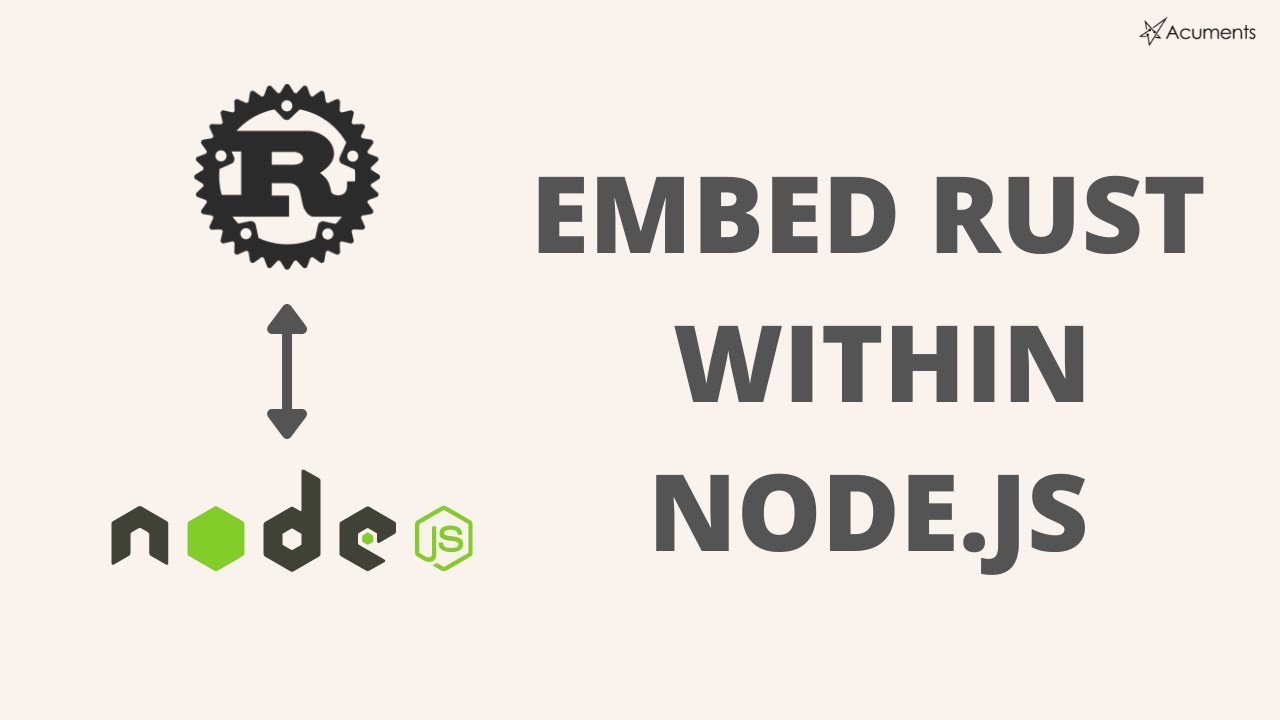 Neon Bindings - Embed Rust within your Node.js project.