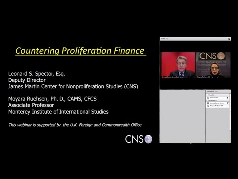 Webinar: Countering Proliferation Finance