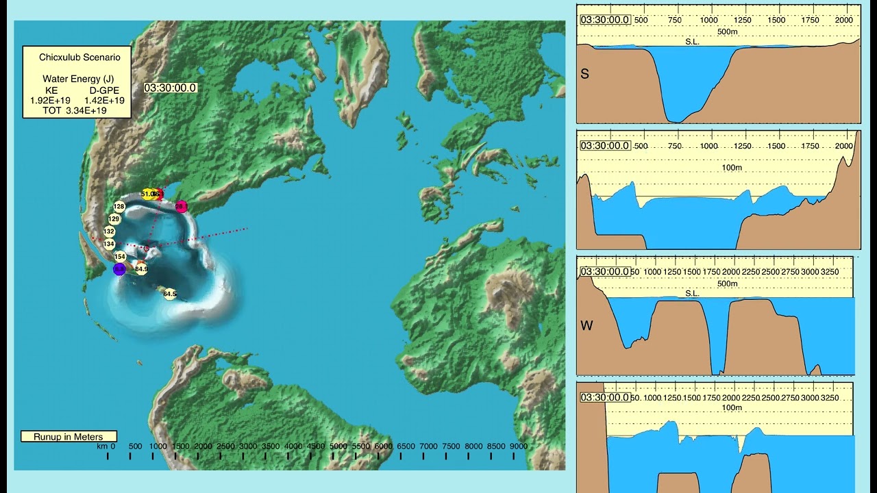 Chicxulub Mega Tsunami | Simulation