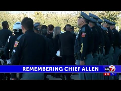 Funeral service and burial underway for El Paso Police Chief Greg Allen
