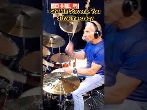 Shakin -Stevens, you drive me crazy.@DonnieRockAve #music #youtubeshorts ##ytshorts ##drumcover