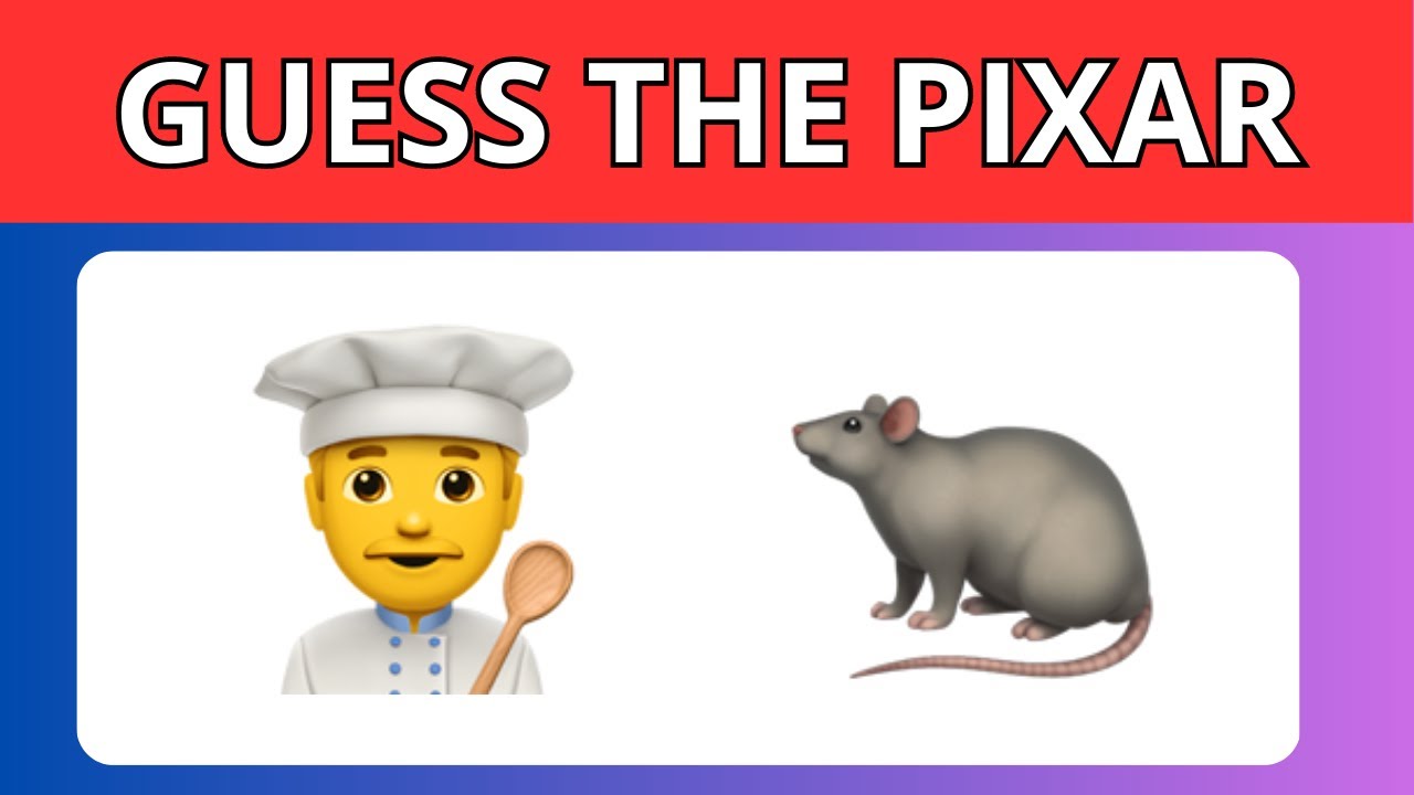 Guess The Pixar Animation Movie By Emoji 🐀🤠🎈